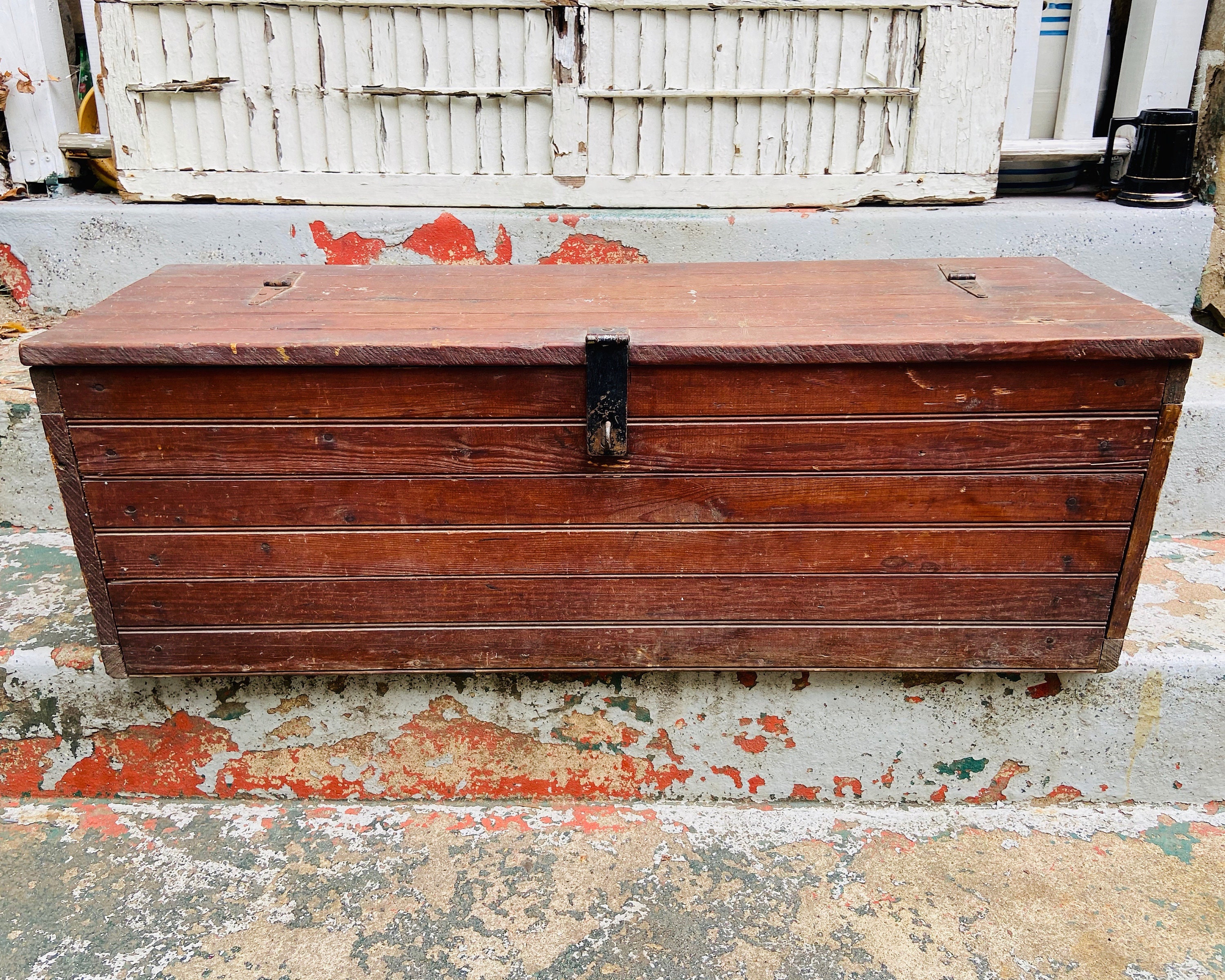 Vintage Chest Wooden Coffee Table Vintage Wooden Chest | Etsy
