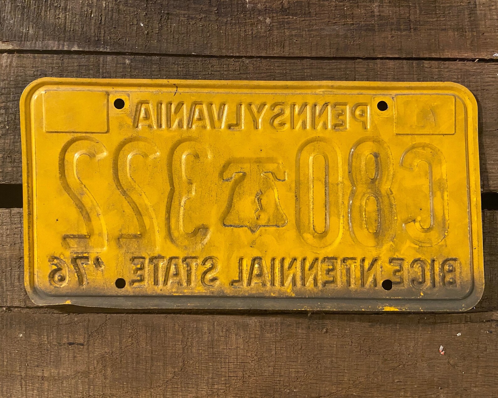 Pennsylvania Bicentennial State License Plate 1976 PA | Etsy