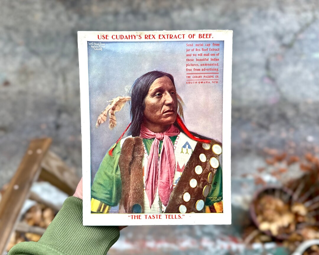 Cudahys Rex Extract of Beef Sign South Omaha Nebraska, Native American ...