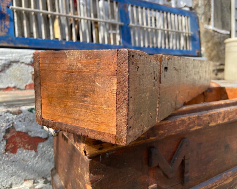 Antique Wooden Tool Box Primitive Toolbox Hand Made Tool Chest - Etsy
