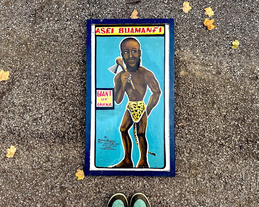 Ghanaian Film Poster Sign GIANT OF GHANA, Original Hand Painted on ...