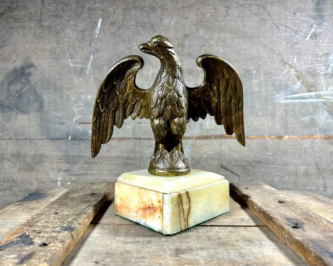 Antique Bronze Eagle Flag Pole Topper: Civil War Americana Decor - Etsy