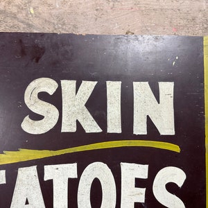 Vintage RED SKIN POTATOES Wooden Sign Circa 1930s 1940s, Farmhouse ...
