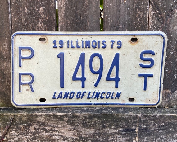 Vintage Illinois License Plate Pro Rate Semi Trailer Truck | Etsy