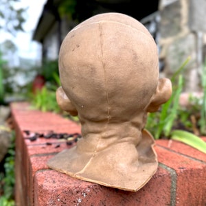 Vintage Prop Head With Glass Eyes, Costume Store Display Piece, Rubber ...