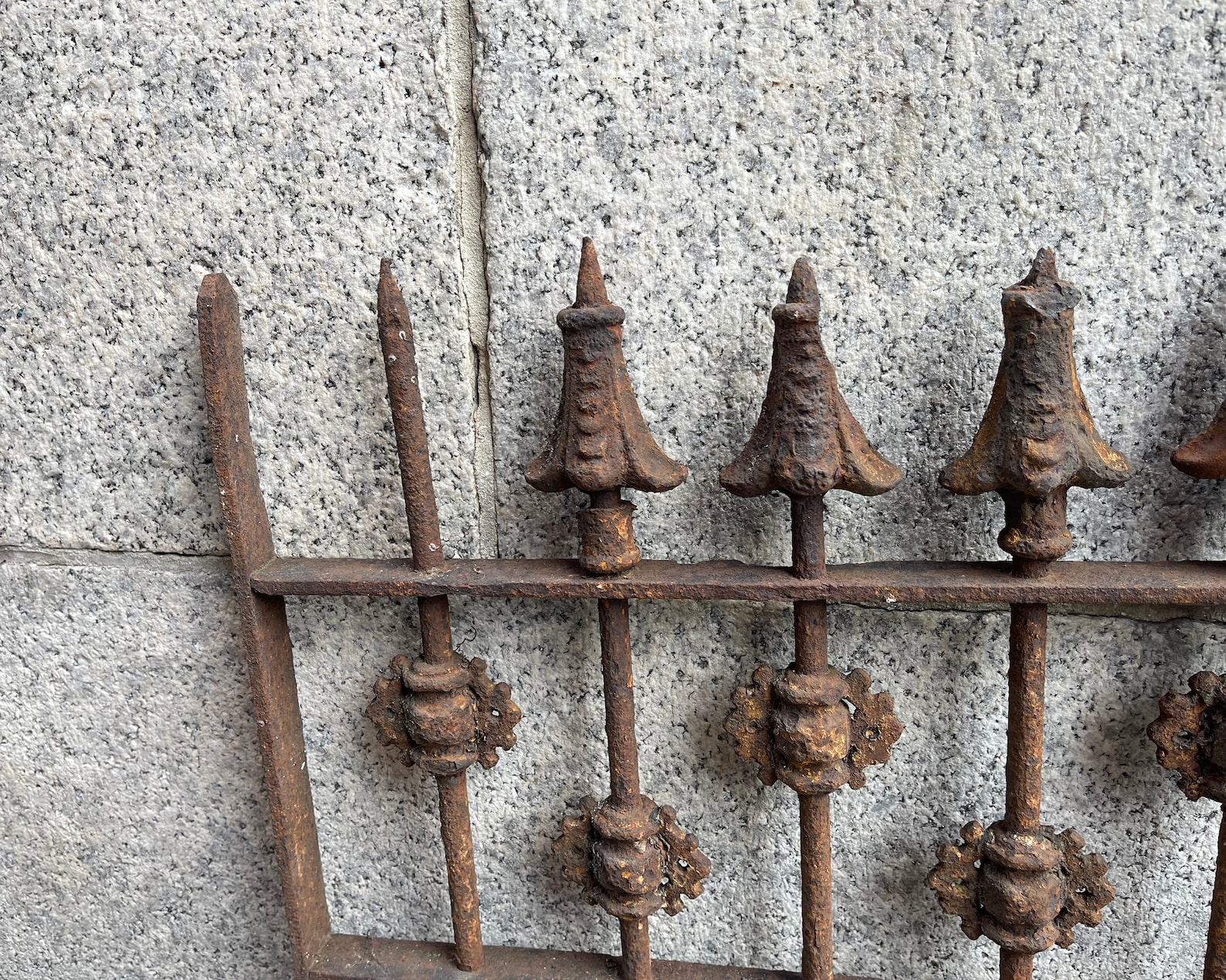 Antique Garden Fence Wrought Iron Spike Gate Victorian Gate - Etsy