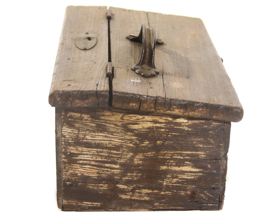 Antique Wooden Lock Box Vintage Wood Strongbox Wooden Safe - Etsy