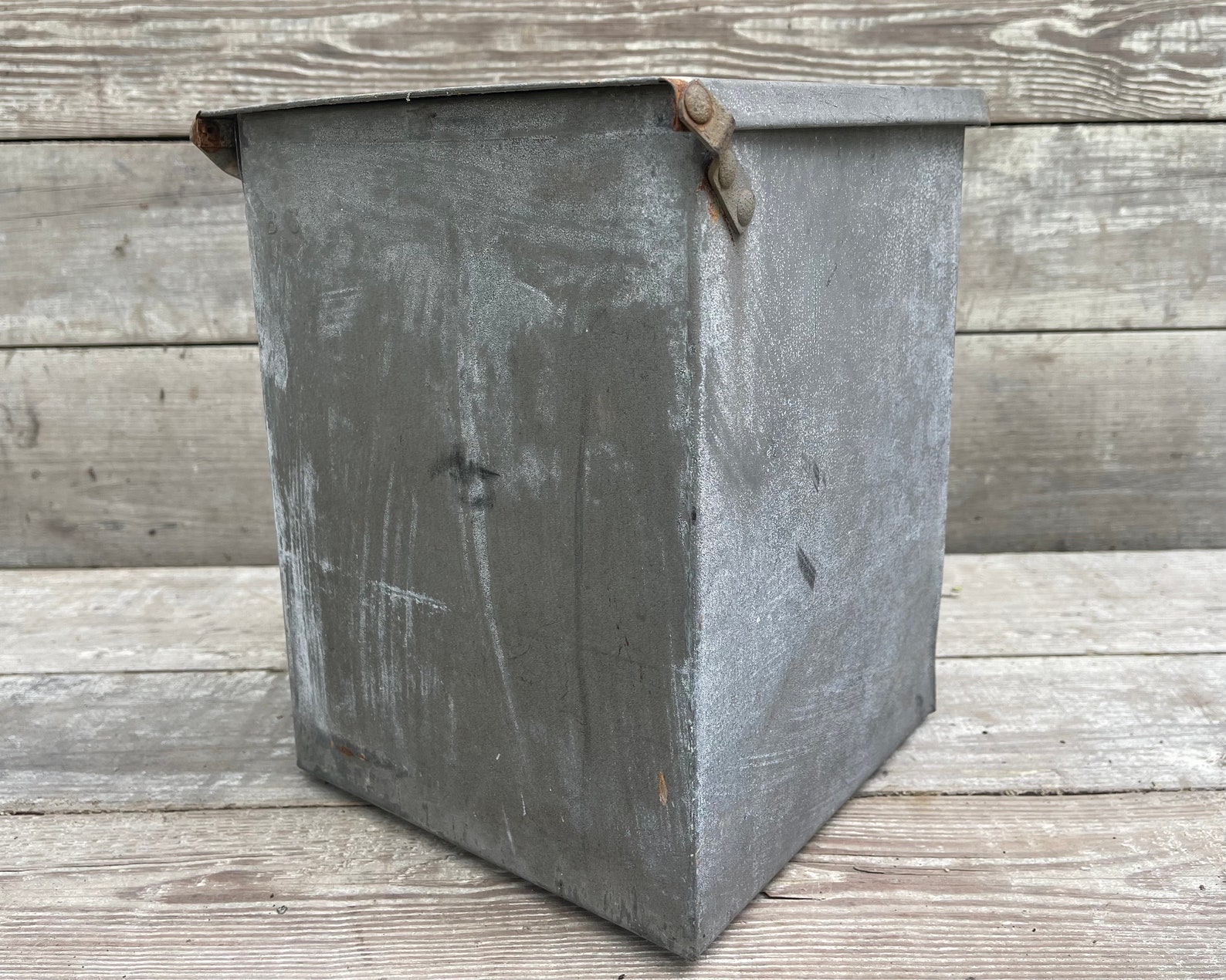 Antique Milk Box Galvanized Milk Box J.H BROKHOFF Dairy - Etsy