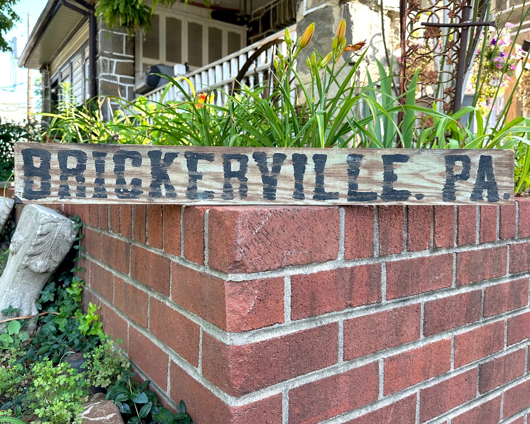 Brickerville Pennsylvania Antique Sign From the Brickerville Hotel ...