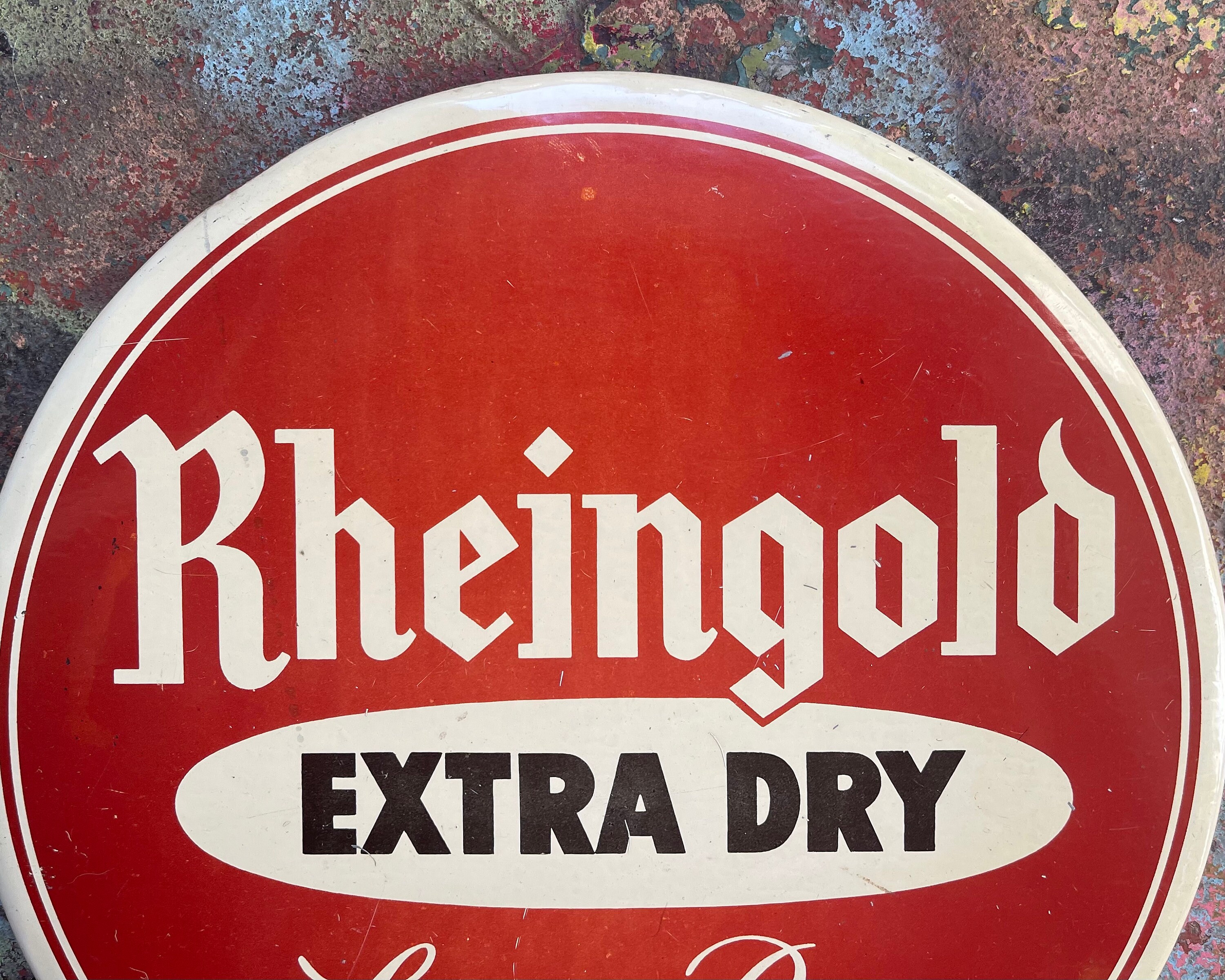 Vintage Rheingold Beer Sign Celluloid Button Sign Round Beer - Etsy
