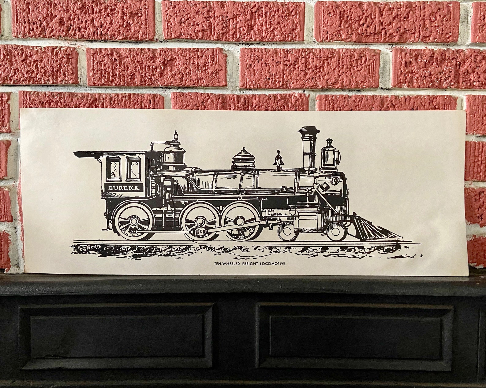 Vintage Print of a Locomotive Eureka Southern Railroad Train | Etsy