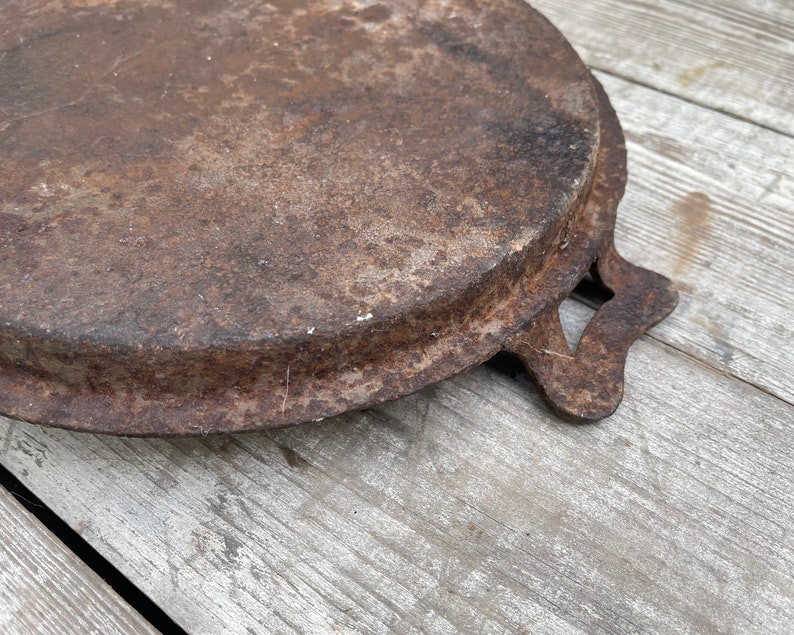 Antique Cast Iron Griddle: Large Farmhouse Skillet With Gate Mark - Etsy