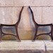 Antique Cast Iron Bench Legs, Train Station Bench Ends, Large Heavy ...
