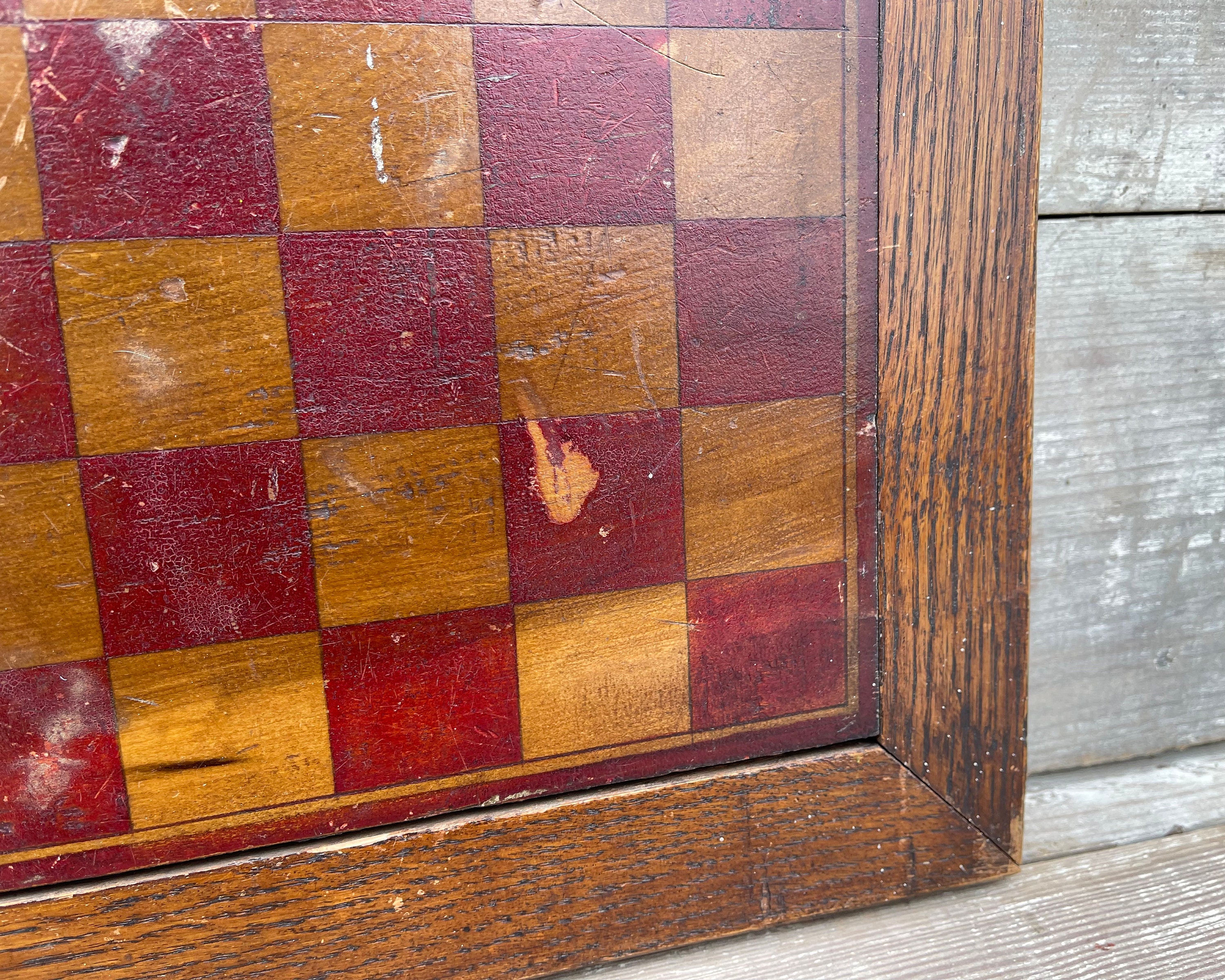 Antique Game Board Checkerboard Checker Board Primitive | Etsy