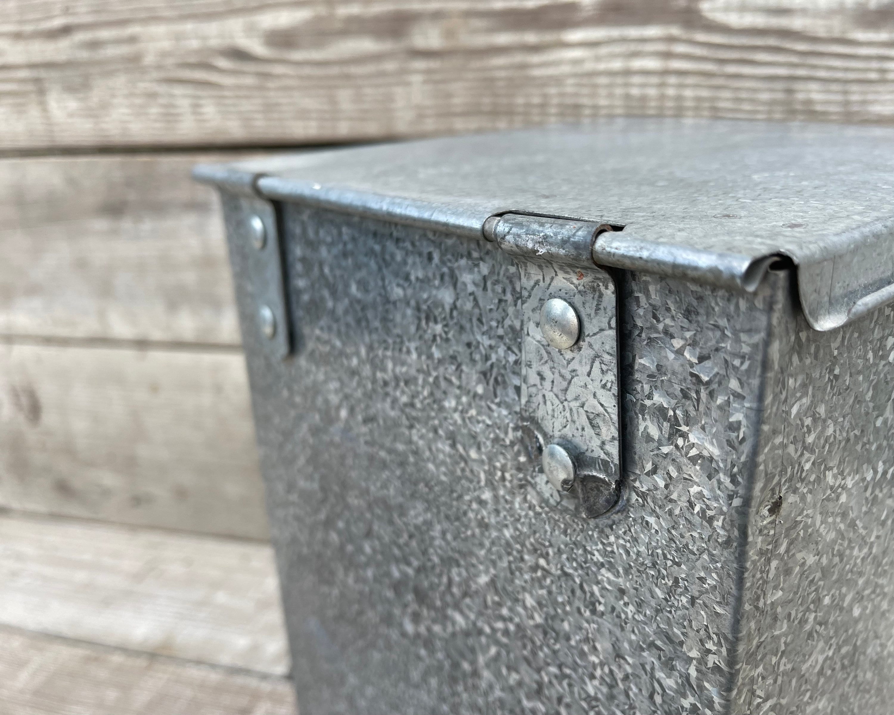 Vintage Galvanized Milk Box Antique Milk Box St Lawrence Dairy | Etsy