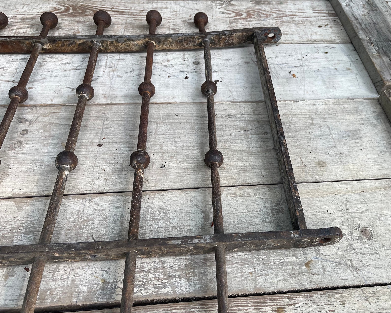 1800s Wrought Iron Gate Spiked Fence Gate Antique Metal Cover | Etsy