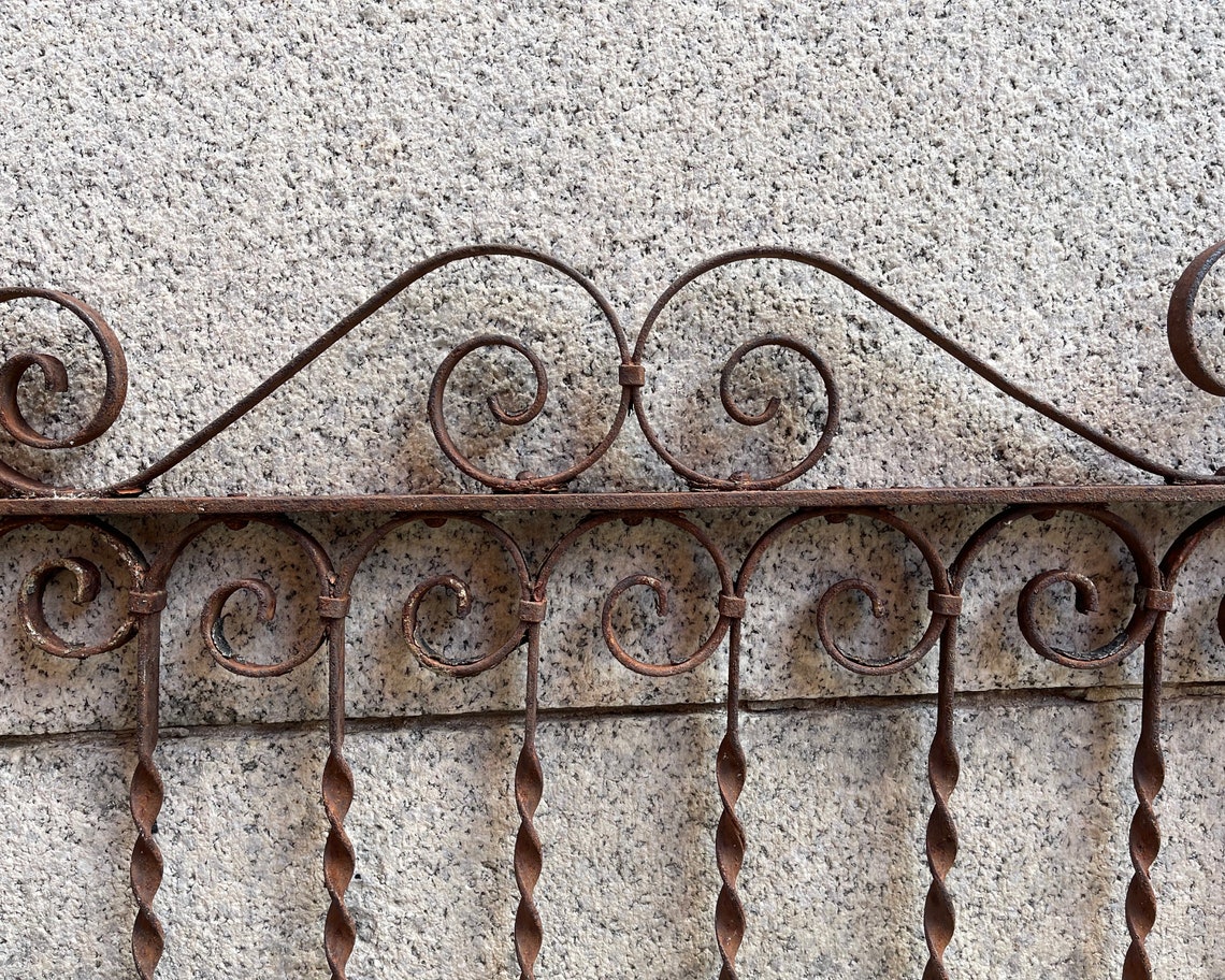 Antique Garden Fence Wrought Iron Gate Victorian Metal Gate - Etsy