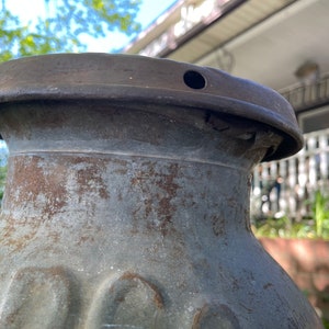 Antique KEYSTONE Dairy Milk Can: Farmhouse Yard Art, Western Maryland ...