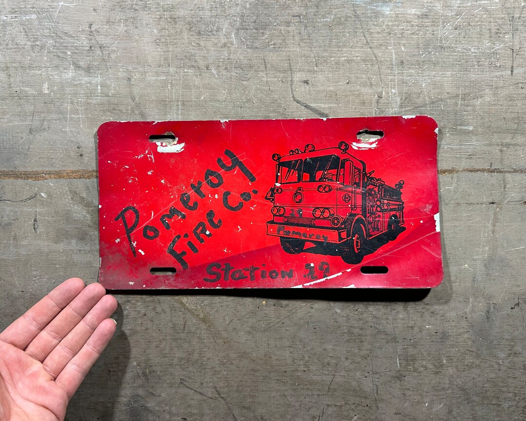 Pomeroy PA Fire Department License Plate, Chester County Chesco Fire ...