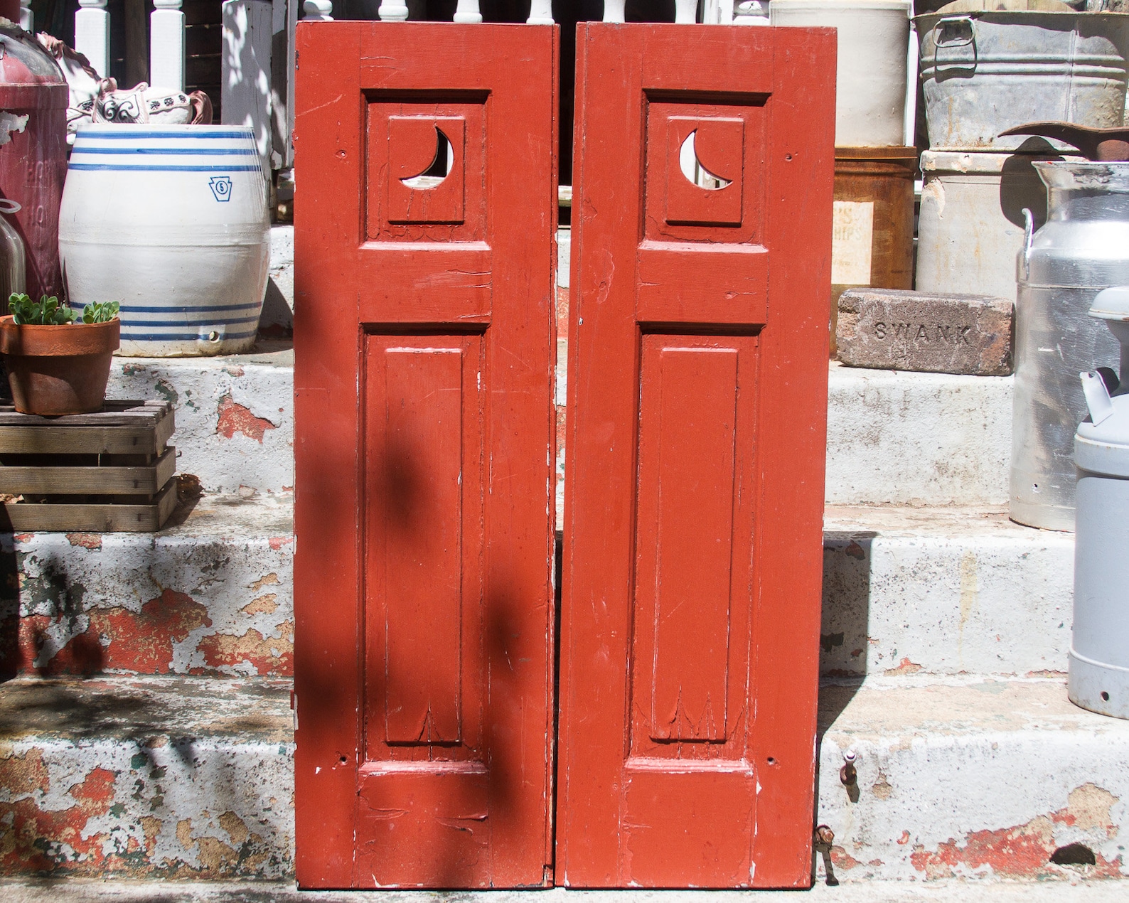 Vintage Wooden Shutters Antique Shutters Shutter Doors Pair of | Etsy