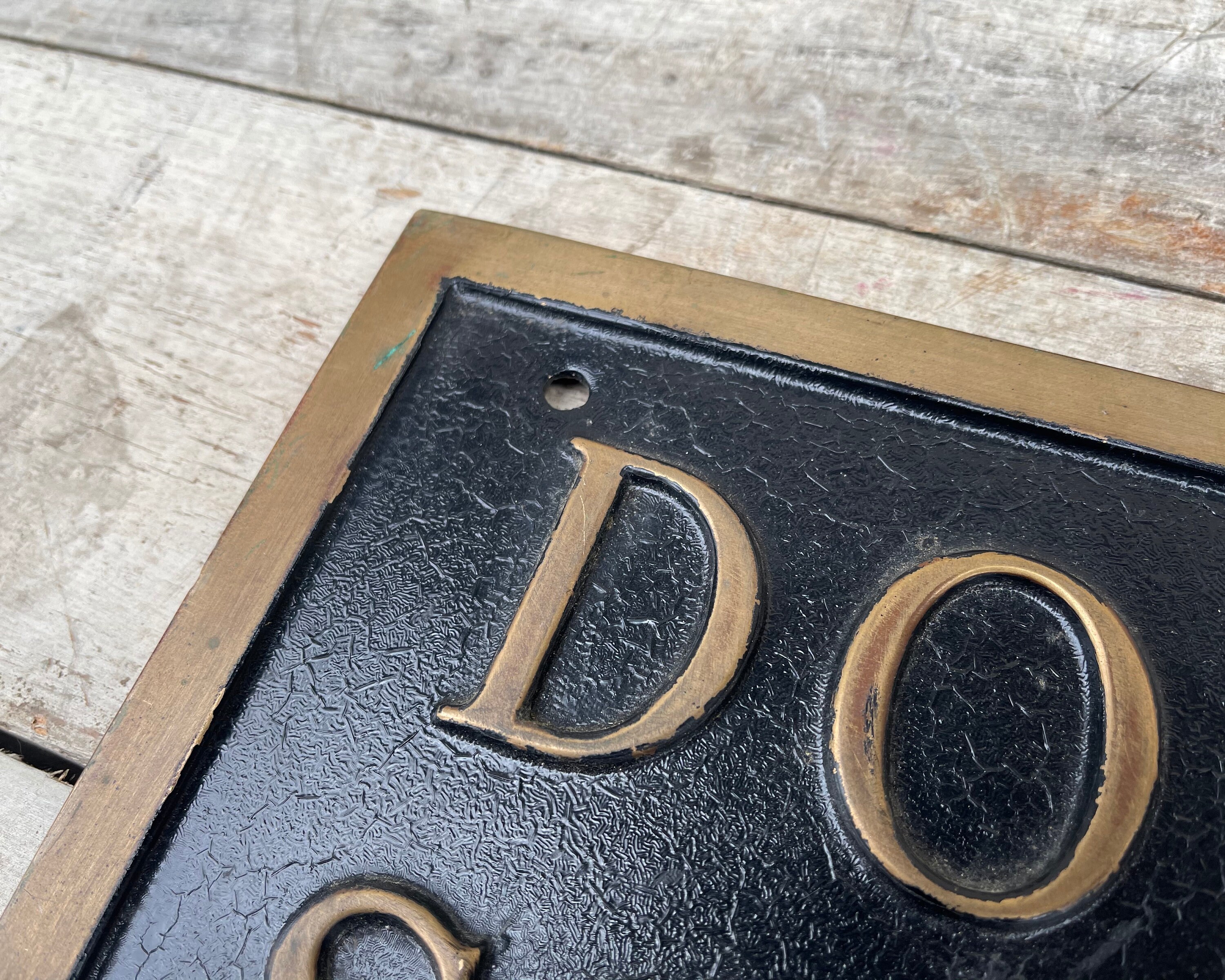 Doctor Schaefer Sign Antique Bronze Trade Sign Vintage Metal | Etsy