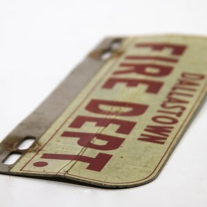 Dallastown Fire Department License Plate Topper York County ...