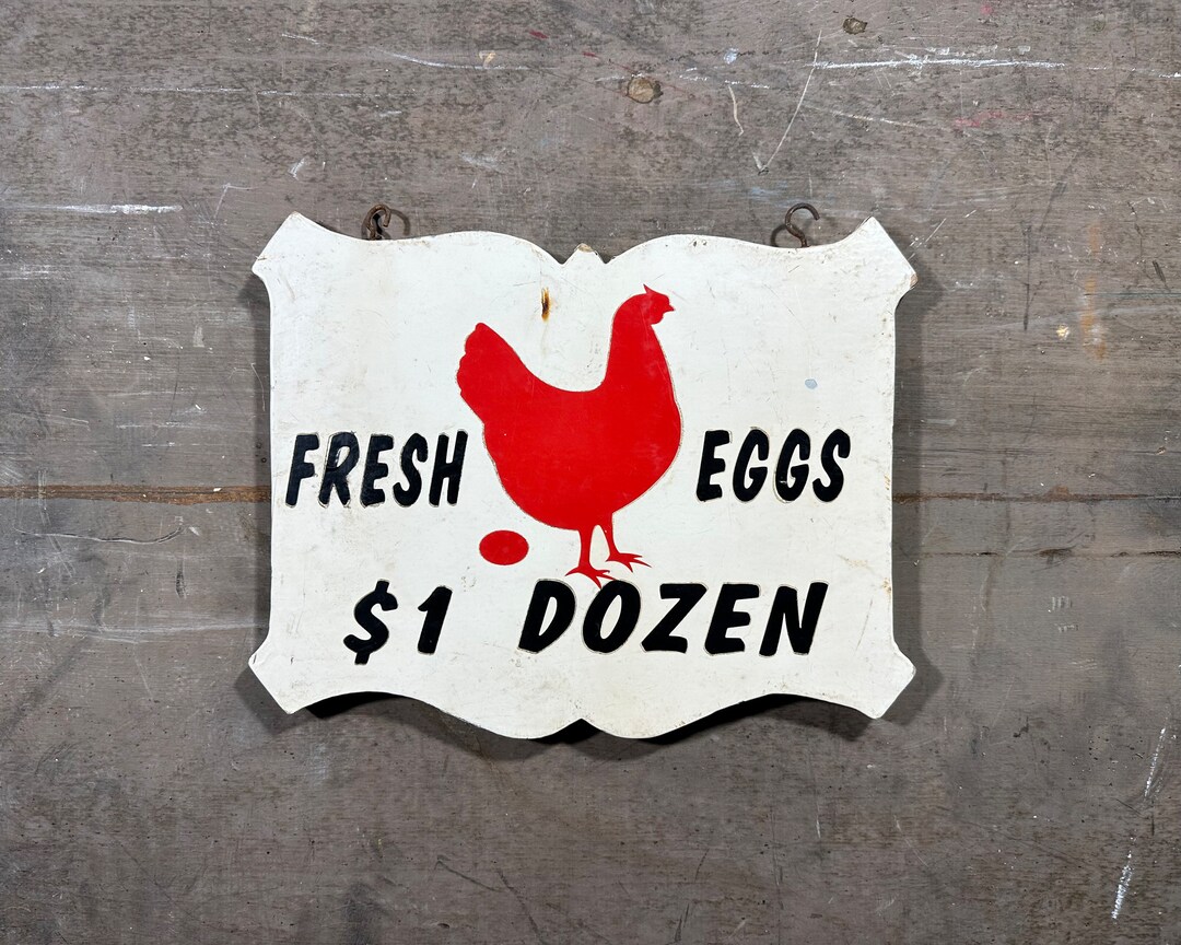 Eggs for Sale Vintage Sign, Farmhouse Country Amish Farm Stand ...