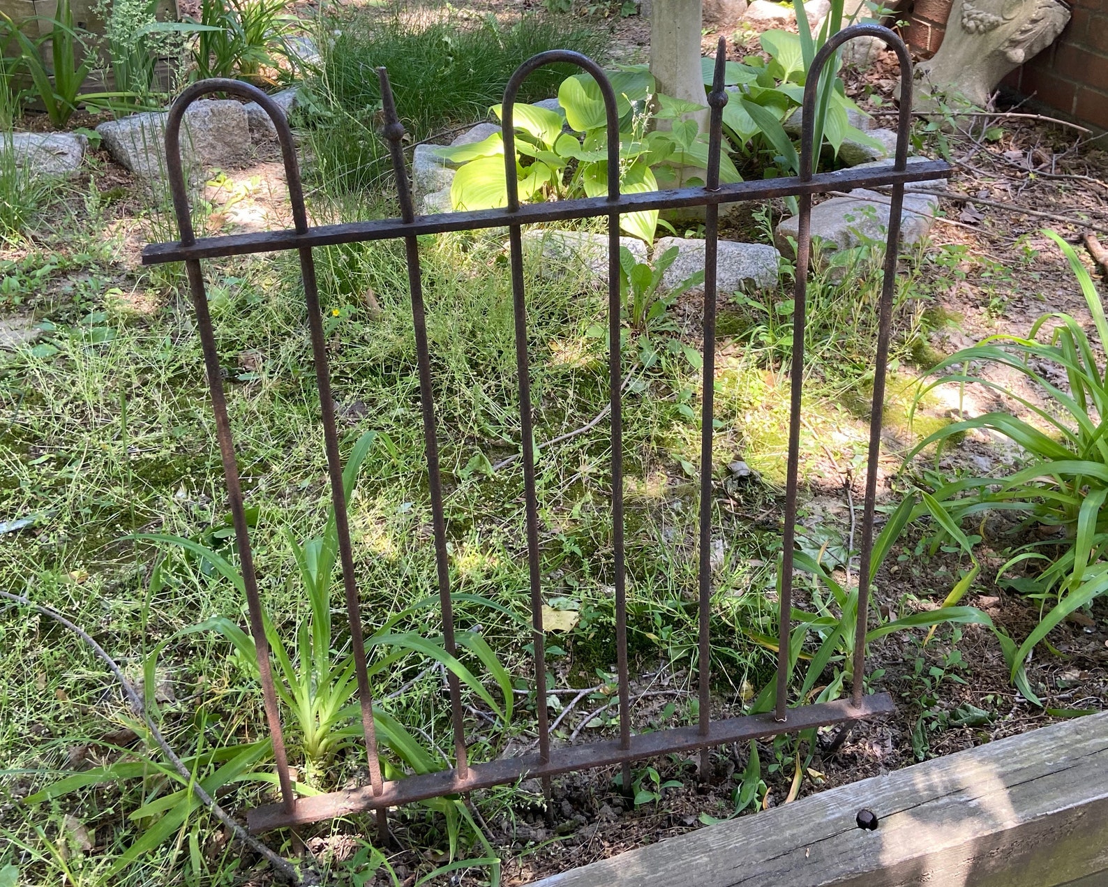 Antique Garden Fence Wrought Iron Spike Gate Victorian Gate | Etsy