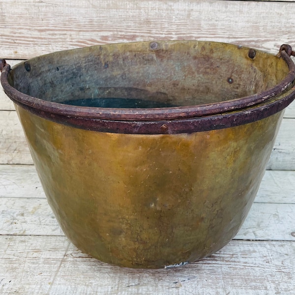 Large Brass Water Pot - Etsy