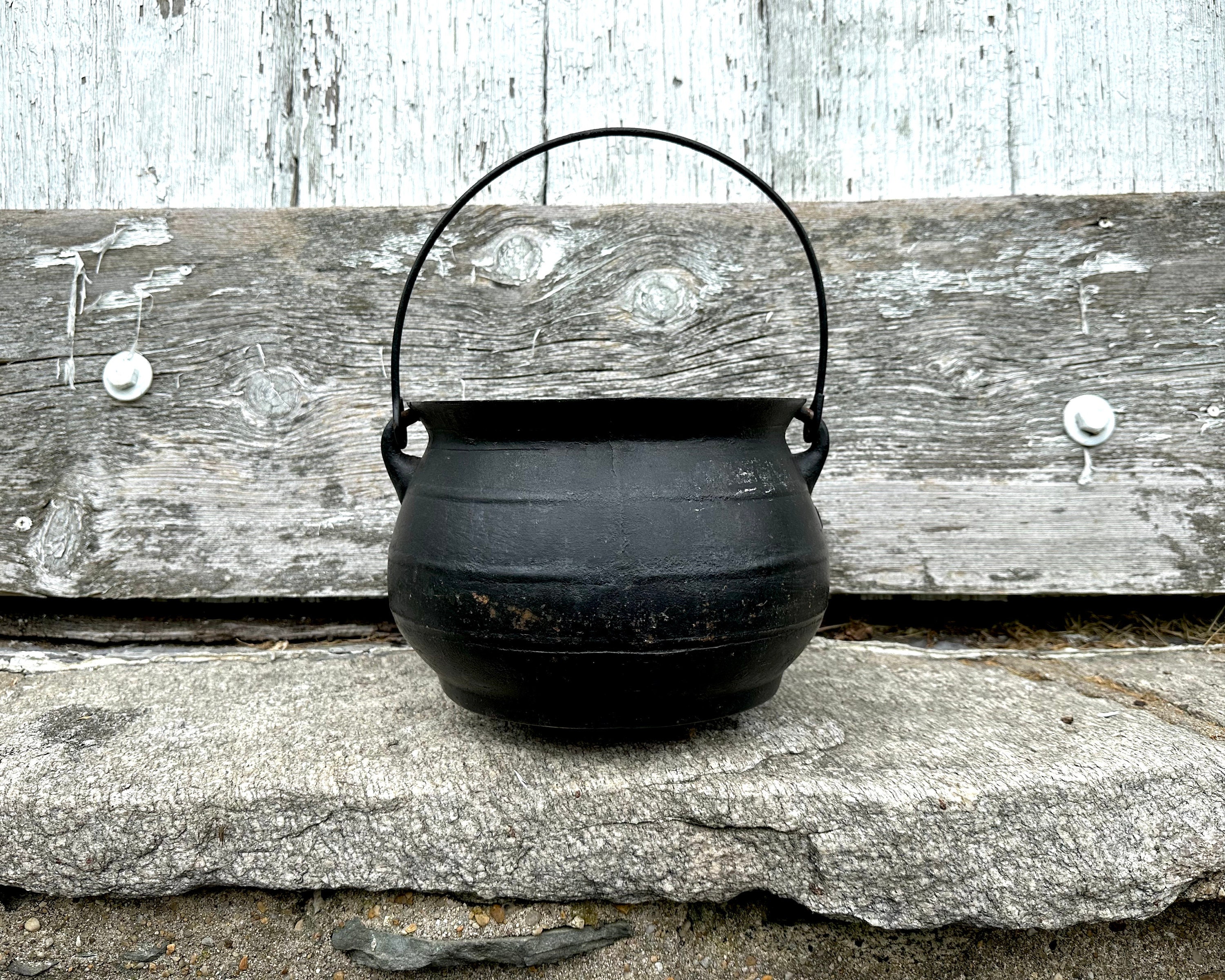 Antique Cast Iron Cauldron: 19th Century Farmhouse Bean Pot - Etsy