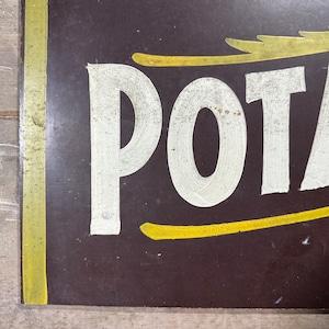 Vintage RED SKIN POTATOES Wooden Sign Circa 1930s 1940s, Farmhouse ...