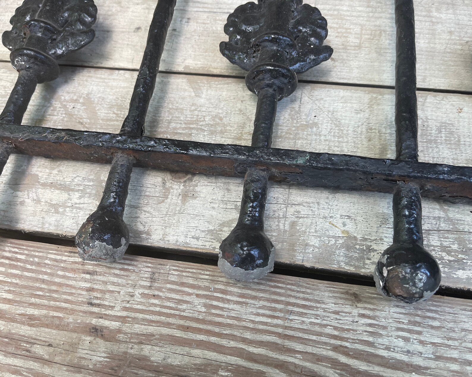 Antique Iron Spiked Gate With Latch 1800s Victorian Window - Etsy