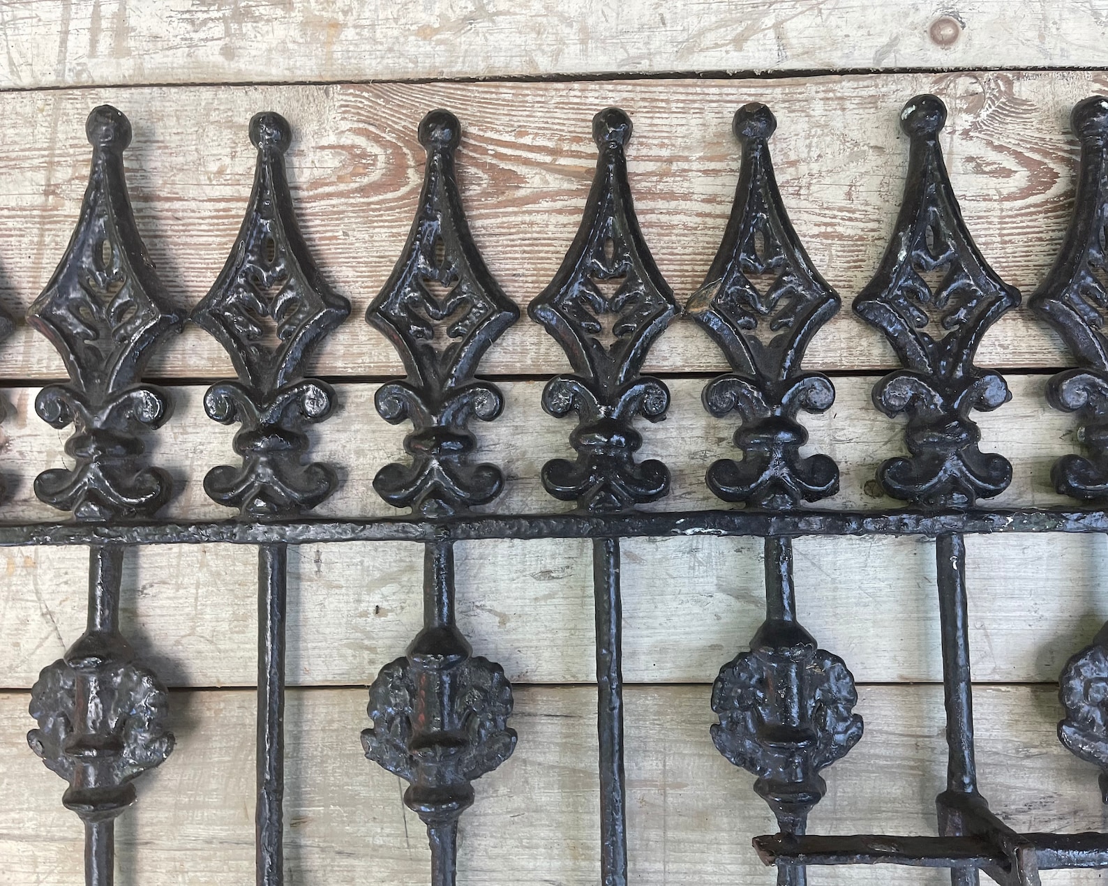 Antique Iron Spiked Gate With Latch 1800s Victorian Window - Etsy
