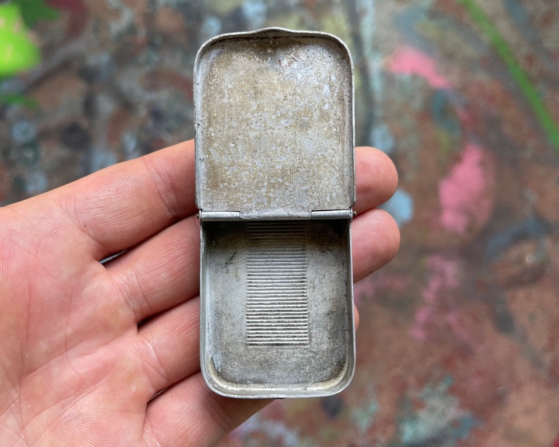 Antique Match Safe Postage Stamp Case Holder CENTRAL - Etsy