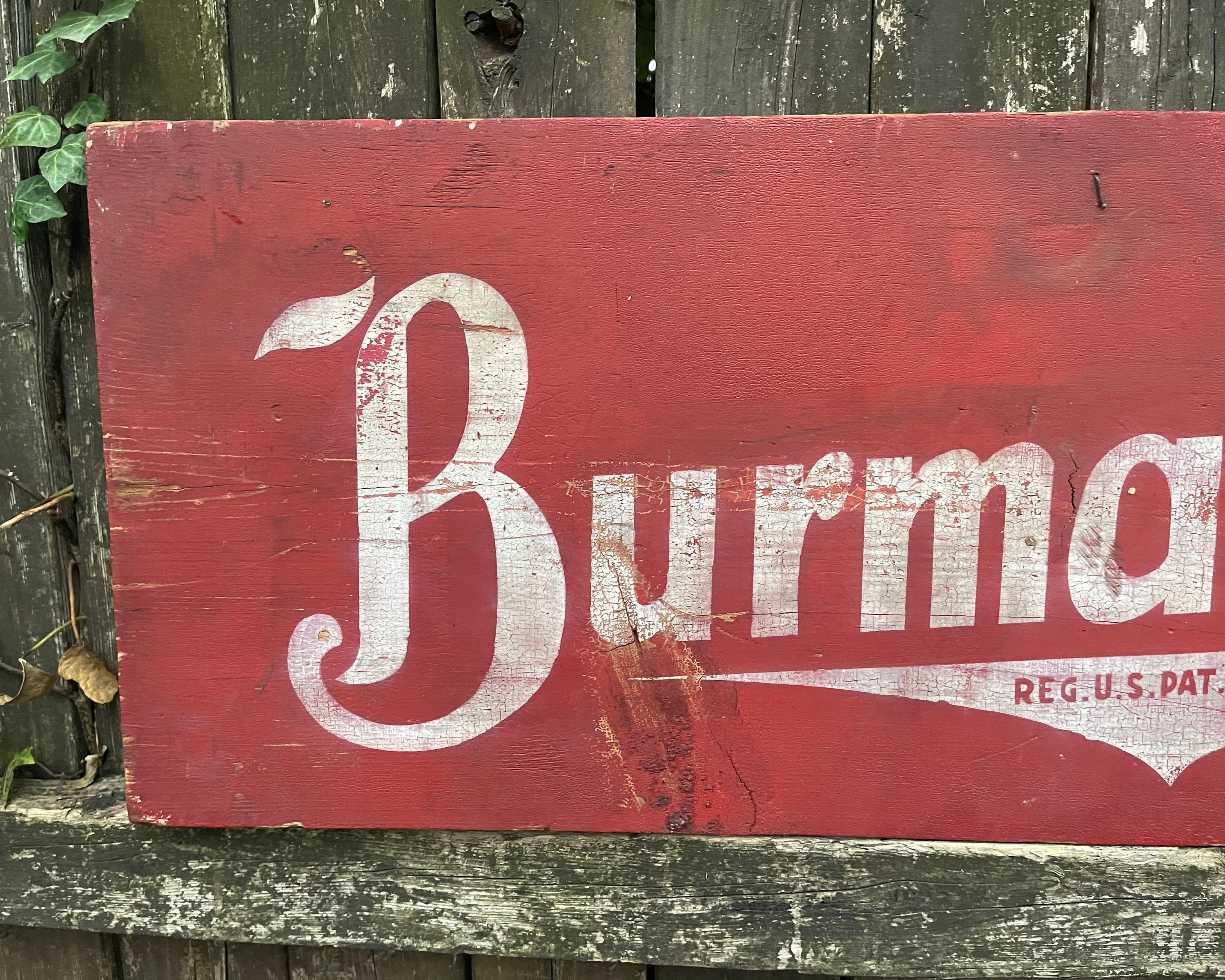 Antique Wooden Burma Shave Sign Trade Sign Old Mustard Paint - Etsy