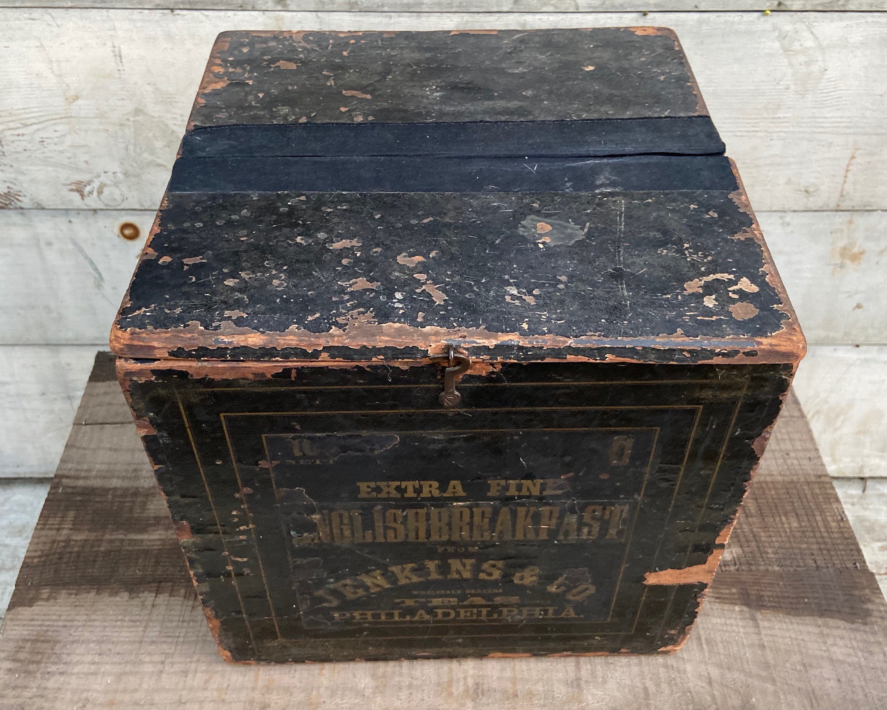 Antique Tea Crate From Philadelphia 1700s Tea Box JENKINS & | Etsy