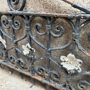 Antique Wrought Iron Heart Gates: Victorian Garden Fence, Architectural ...