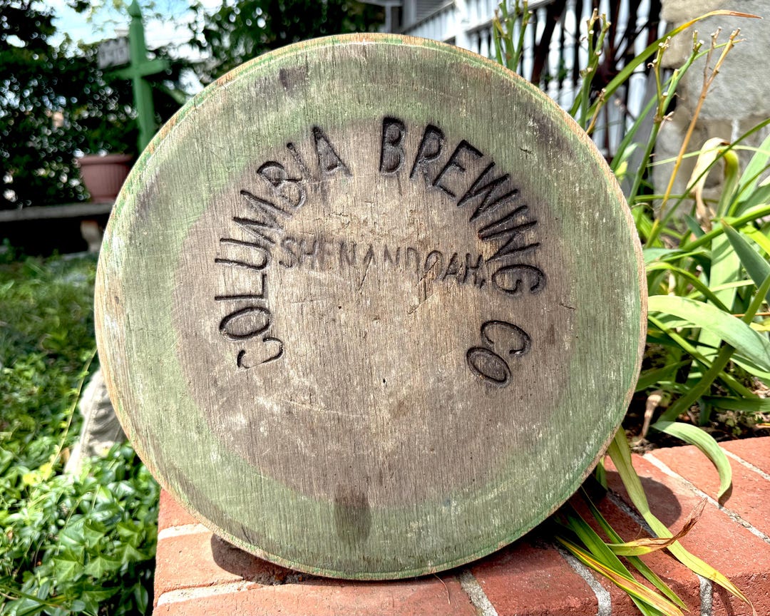 Rare Columbia Brewing Co. Barrel Top: Shenandoah Valley Brewery Lid - Etsy