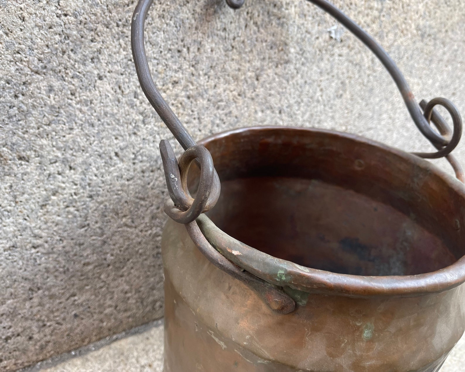 Antique Copper Pot With Great Unique Form Primitive Copper - Etsy