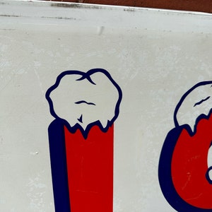 Vintage ICE Sign, General Store Ice Sign, FROZEN Ice Advertising, Metal ...