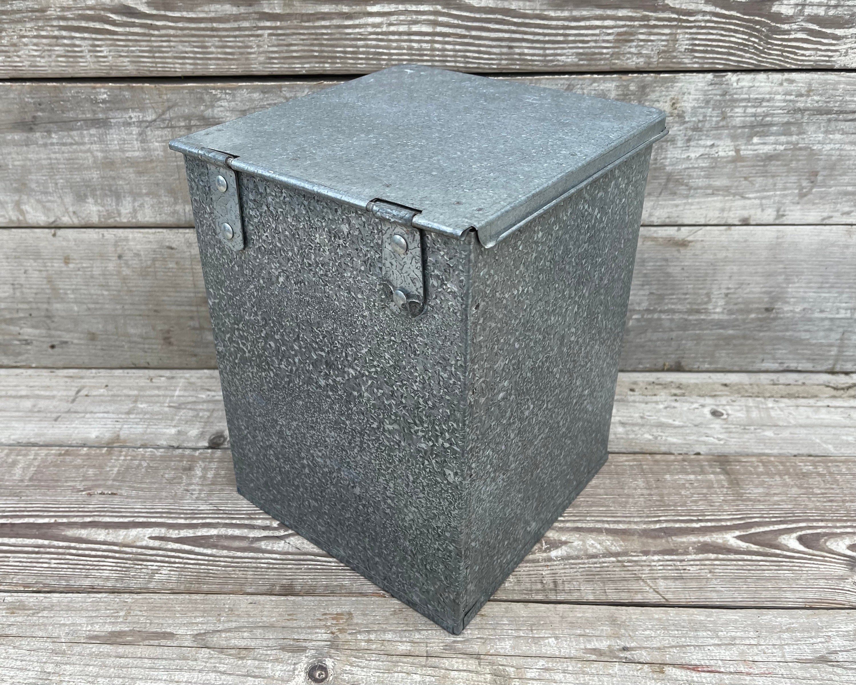 Vintage Galvanized Milk Box Antique Milk Box St Lawrence Dairy | Etsy