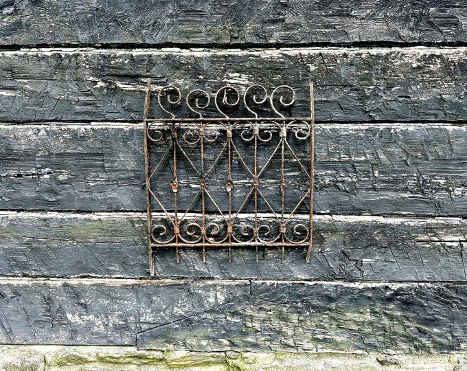 Antique Wrought Iron Gate, Iron Fence Gate, Architectural Salvage ...