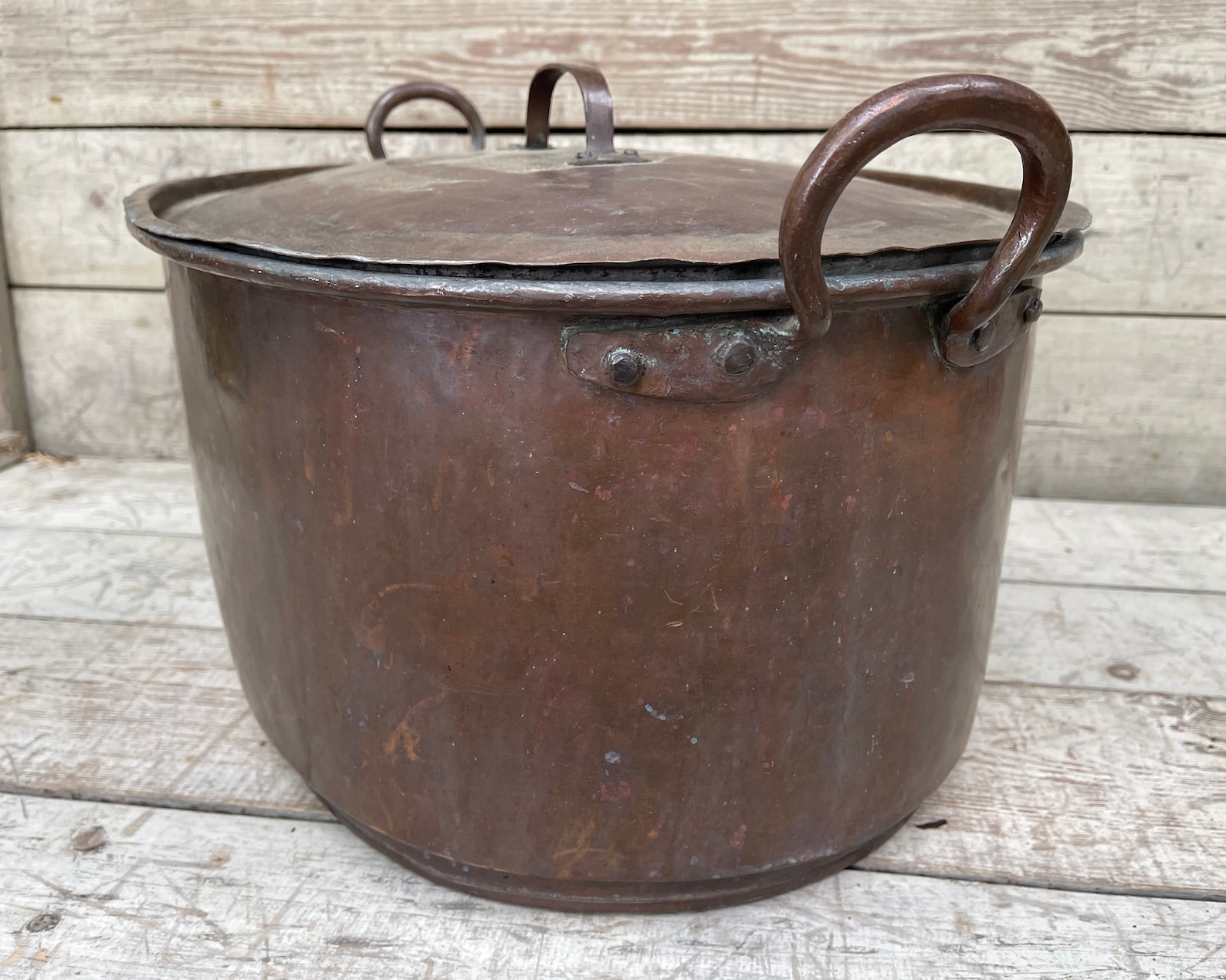 Antique Copper Boiler Vintage Metal Wash Pot Wash Tub - Etsy