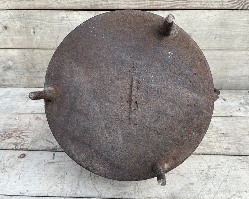 Large Antique Cast Iron Cauldron Farmhouse Antiques - Etsy