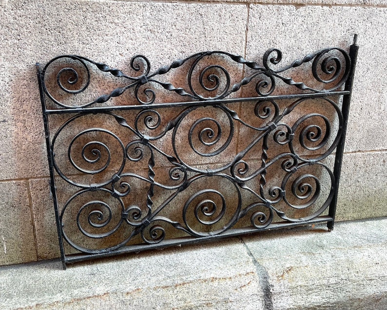Antique Victorian Iron Gate: Garden Fence Architectural Salvage - Etsy
