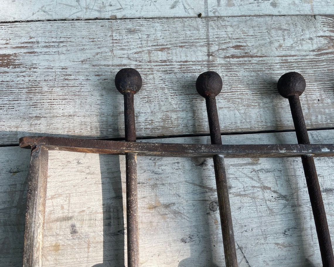 1800s Wrought Iron Gate Spiked Fence Gate Antique Metal Cover | Etsy