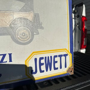 Antique Porcelain Paige Jewett Automobiles Sign: 1920s Garage ...