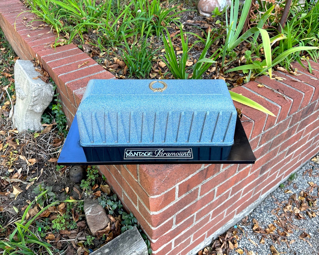 Salesman Sample Coffin Burial Vault Monument, Vintage Casket Graveyard ...