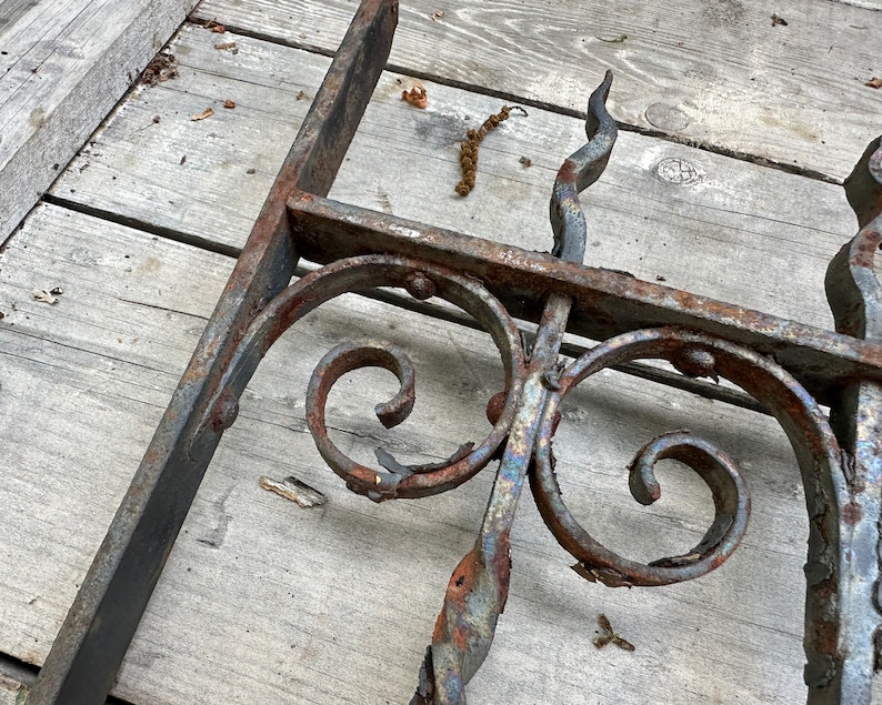 Antique Wrought Iron Gate: Ornate Victorian Architectural Salvage - Etsy