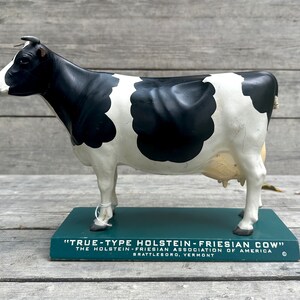 Vintage Cow Store Display True Type Holstein Friesian Cow Brattleboro ...